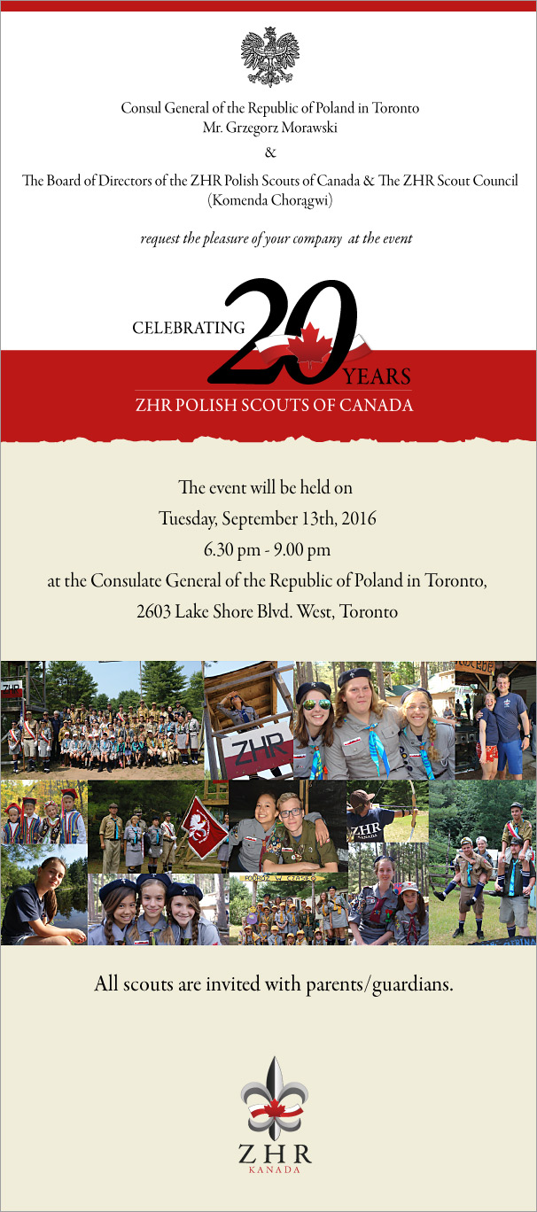 Celebrating 20 Years - ZHR Polish Scouts of Canada